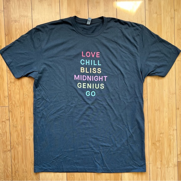 Next Level Apparel | Tops | Next Level Apparel Slate Gray Colorful Word ...